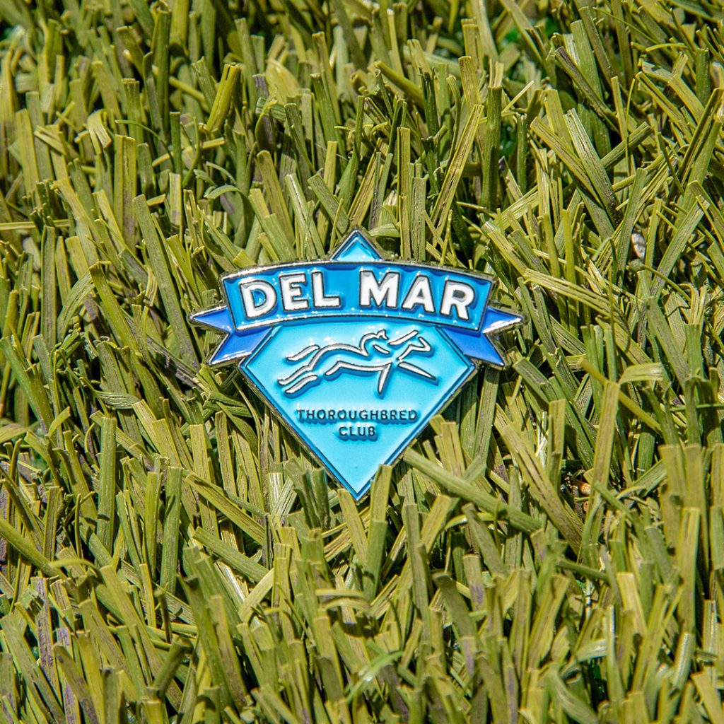 Del Mar Logo Lapel Pin - Del Mar Silks